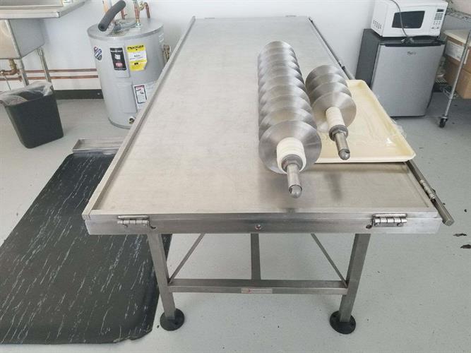 Savage 3' x 8" stainless steel cooling table | Processing + Packaging ...